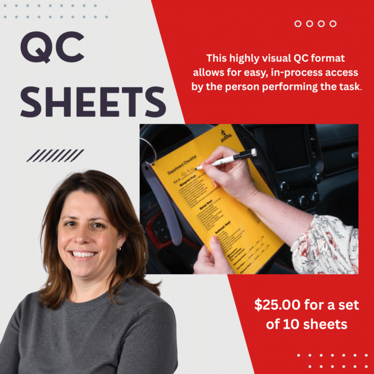 QC Sheets (Pack of 10) - Collision Hub